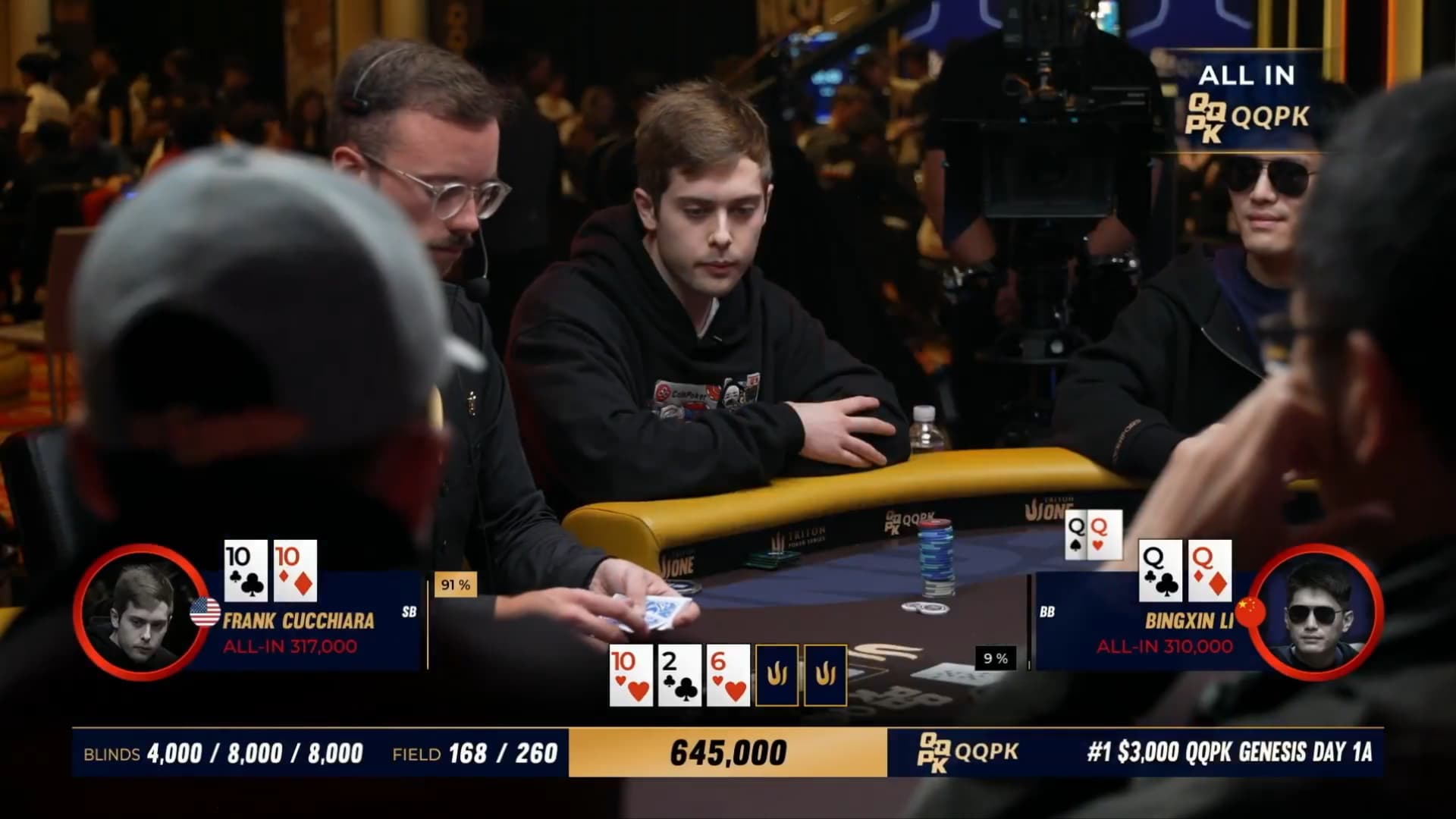 Goede flop, slechte turn voor Frank Cucchiara in Triton One Series