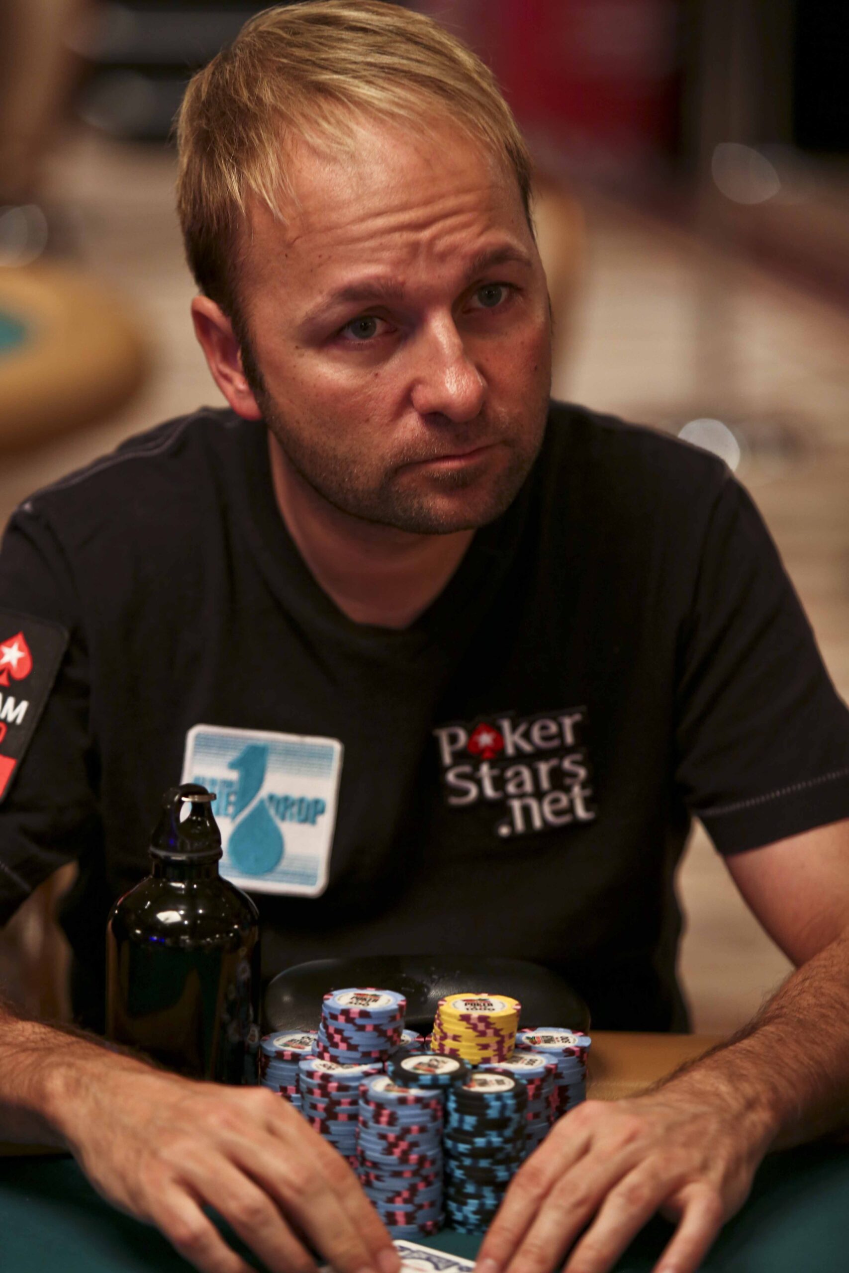 Daniel Negreanu enjoys a massage on Day 1a of the WPT Tunica World ...