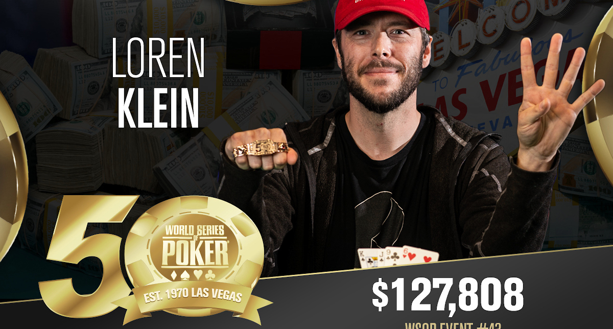 Loren Klein Wins World Series Of Poker Bracelet For The Fourth ...