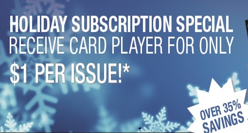 Save Big With The Card Player Magazine Holiday Subscription Special ...