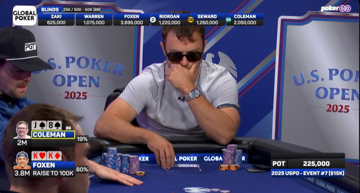 WATCH: David Coleman’s Double Check-Raise Bluff Falls Short In High ...