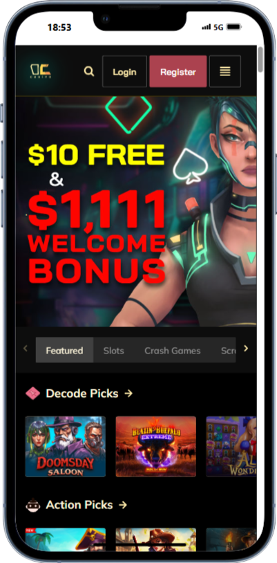 Decode Casino No Deposit Bonus 2026 - Get $10 Free Chip