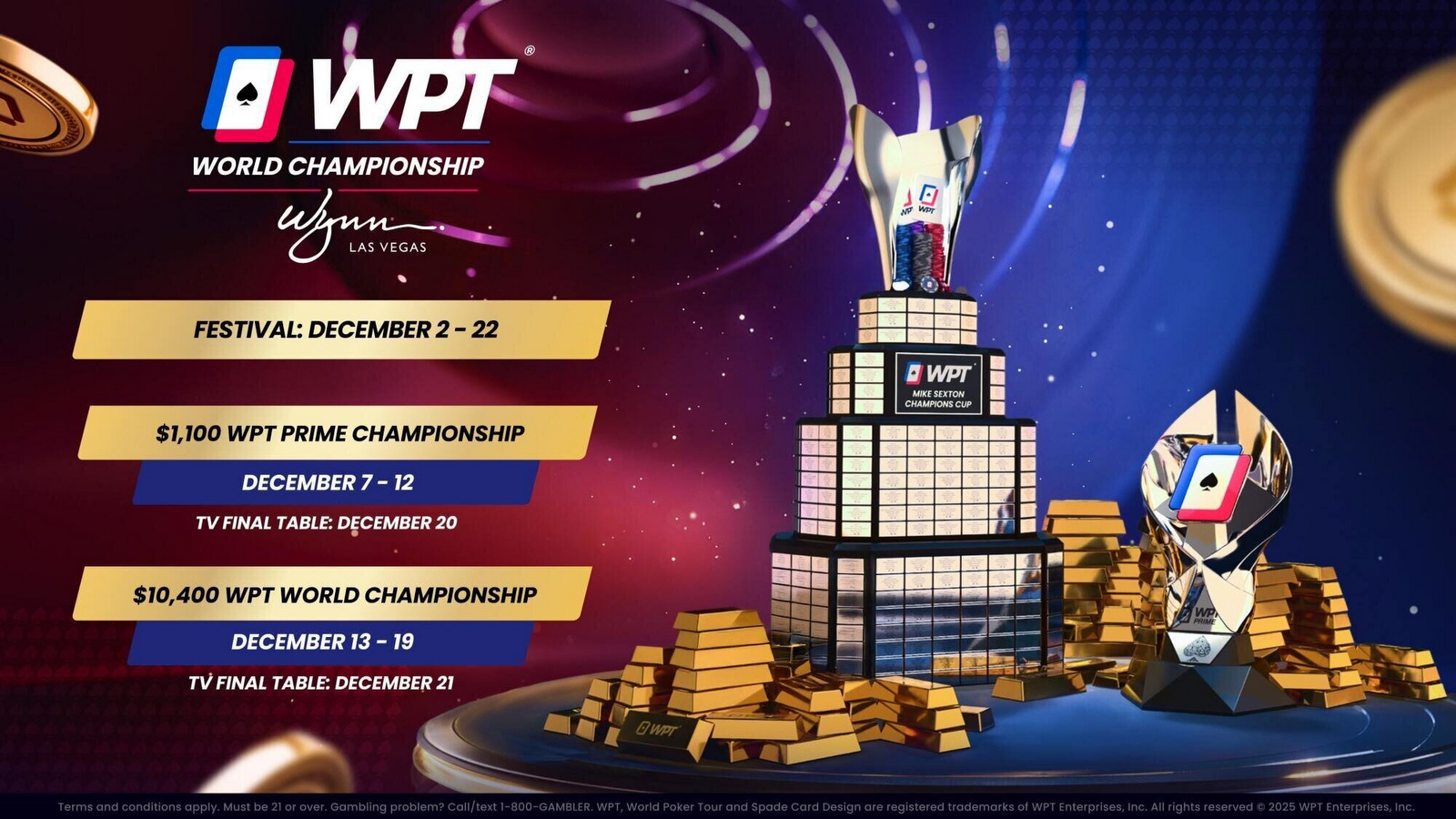 WPT Returns To Wynn Las Vegas For 2025 World Championship