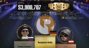 Benjamin Rolle Wins WSOP Online Main Event For $3.9 Million