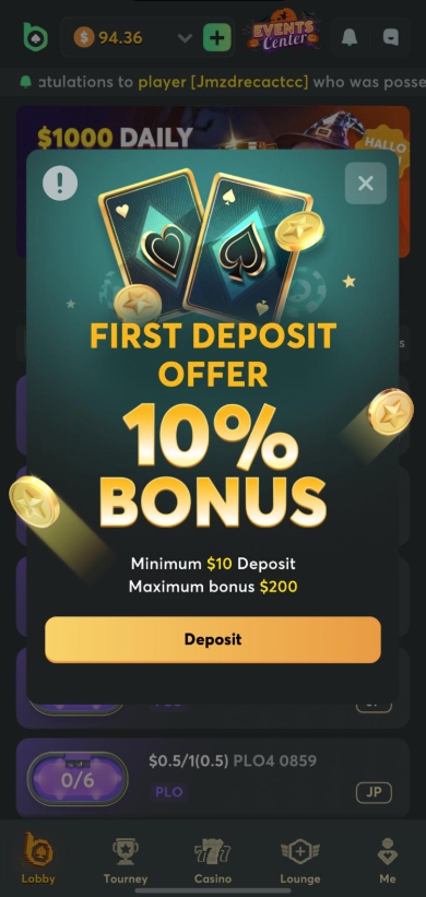 BCPoker Launches Instant Online Poker Deposit Bonus - Poker News